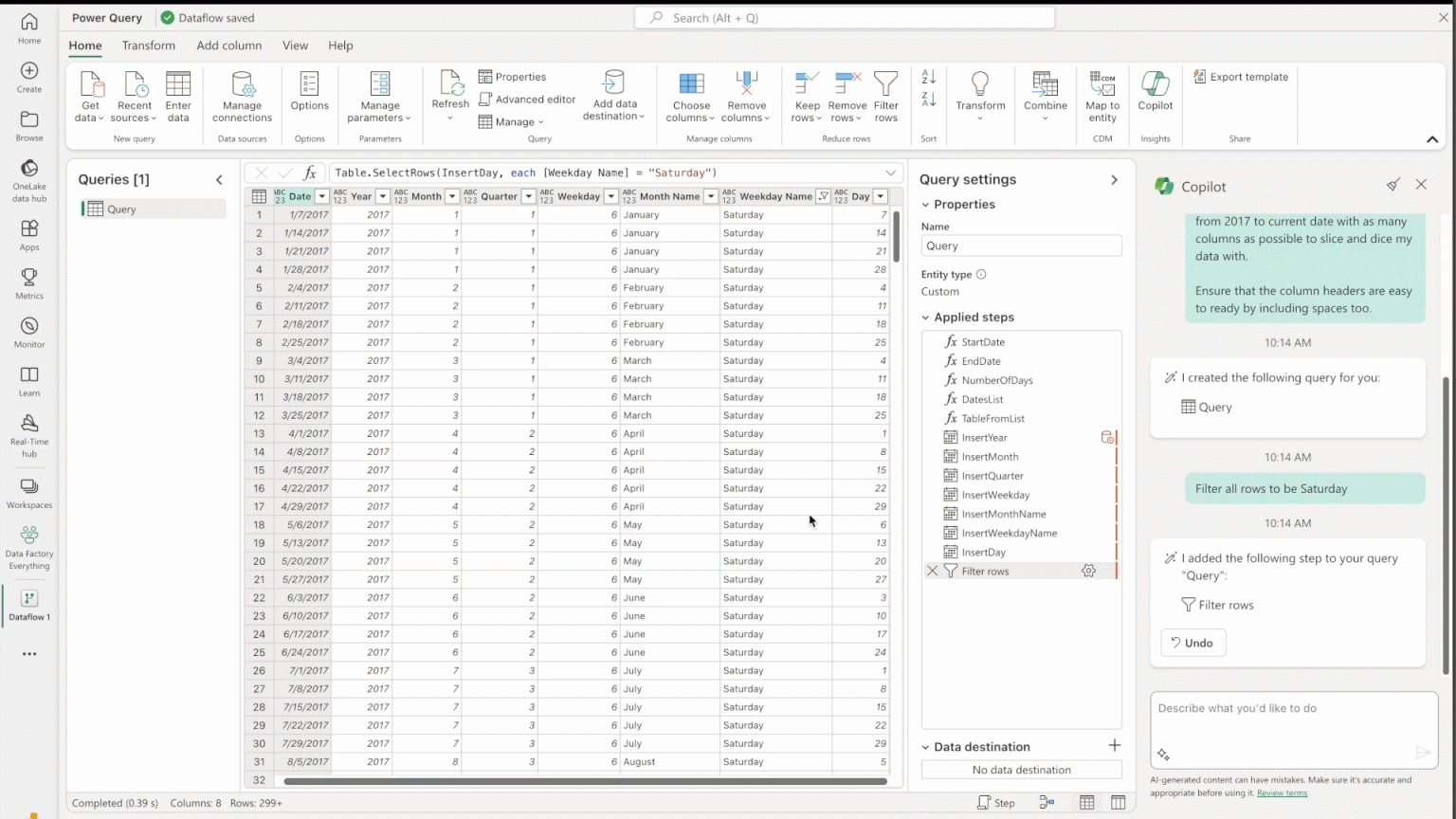 Data Factory in Microsoft Fabric – XEETEK
